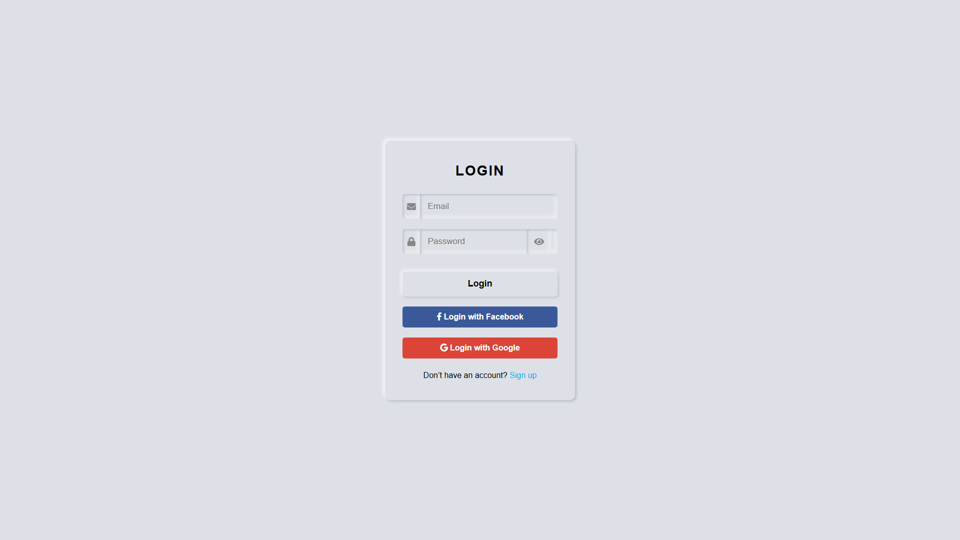 How to Build Neumorphism Login & Signup Form - Learn With Arshyan